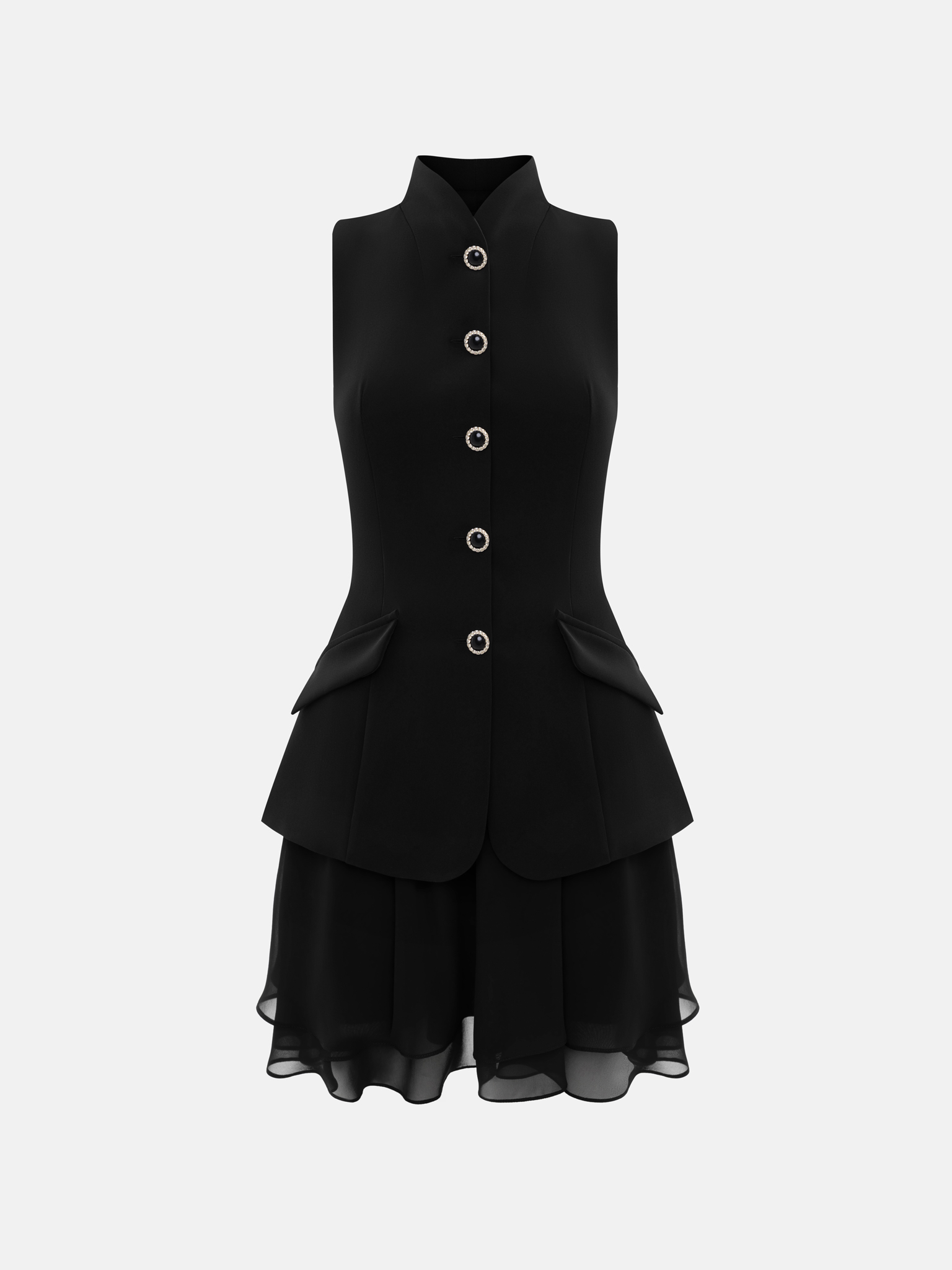 Приталенное платье мини с легкой юбкой :: LICHI - Online fashion store